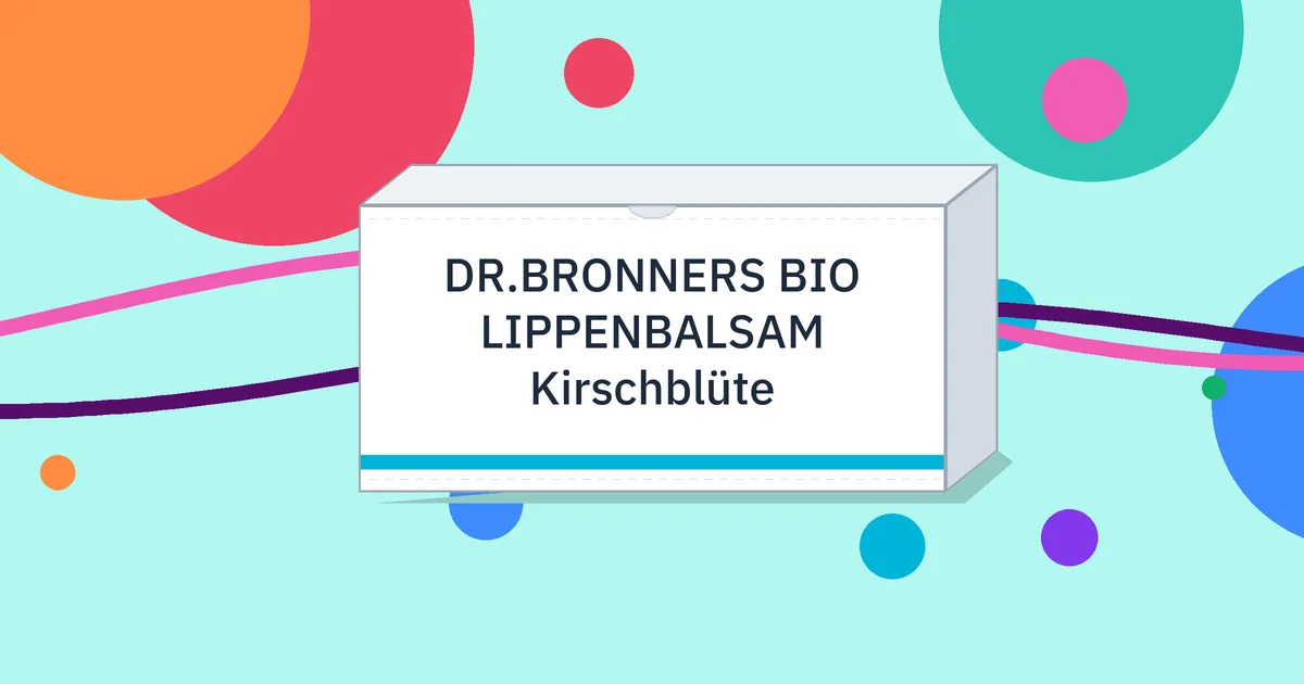 Symbolbild: Packung mit der Aufschrift DR.BRONNERS BIO LIPPENBALSAM Kirschblüte (PZN 19242154) – Verfügbarkeit und Bezug in Apotheken in Frankfurt am Main