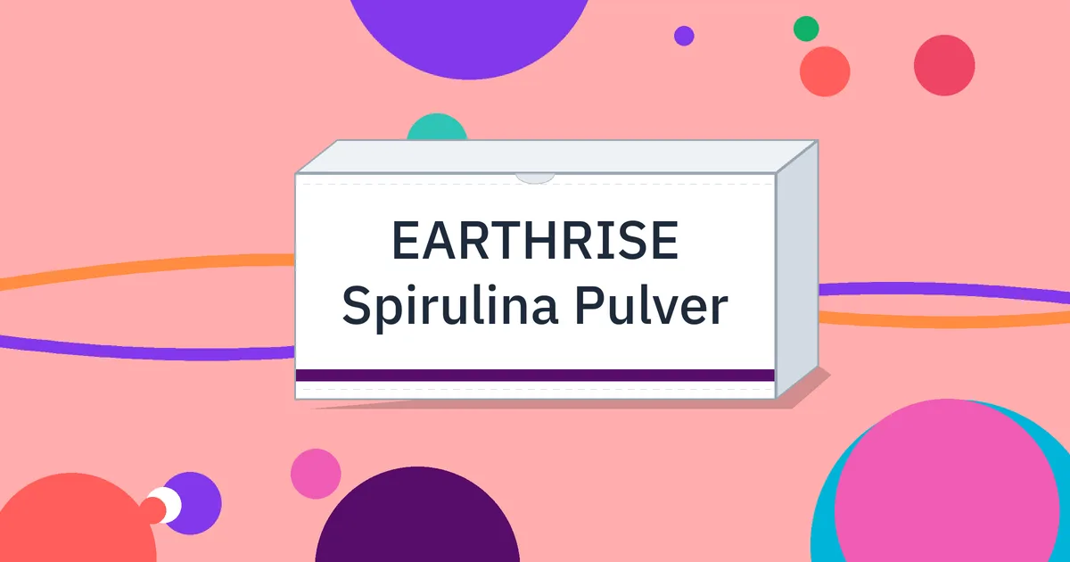 Symbolbild: Packung mit der Aufschrift EARTHRISE Spirulina Pulver (PZN 06981453) – Verfügbarkeit und Bezug in Apotheken in Frankfurt am Main