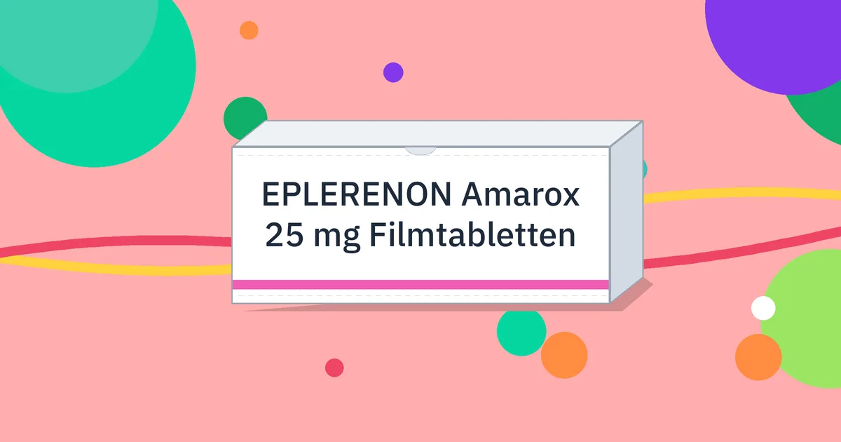 Symbolbild: Packung mit der Aufschrift EPLERENON Amarox 25 mg Filmtabletten (PZN 19252566) – Verfügbarkeit und Bezug in Apotheken in Frankfurt am Main