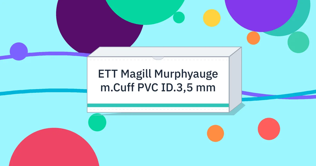 Symbolbild: Packung mit der Aufschrift ETT Magill Murphyauge m.Cuff PVC ID.3,5 mm (PZN 19120391) – Verfügbarkeit und Bezug in Apotheken in Frankfurt am Main