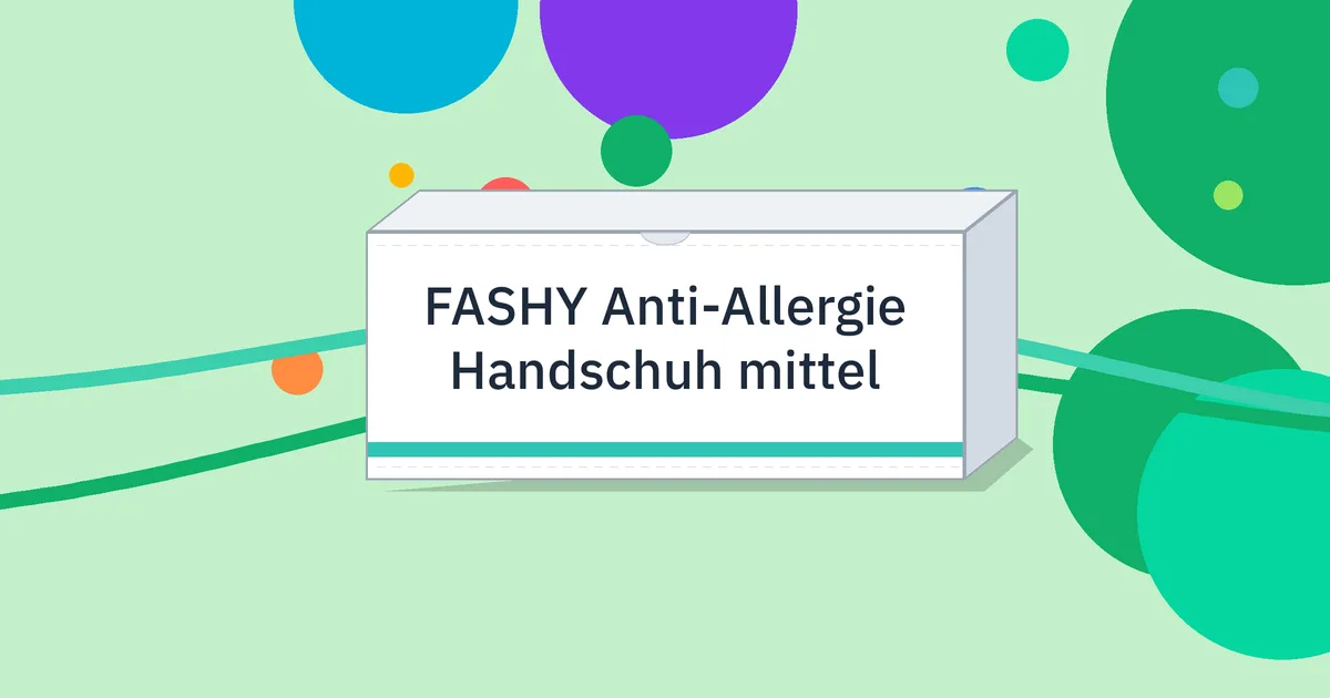 Symbolbild: Packung mit der Aufschrift FASHY Anti-Allergie Handschuh mittel (PZN 08704137) – Verfügbarkeit und Bezug in Apotheken in Frankfurt am Main
