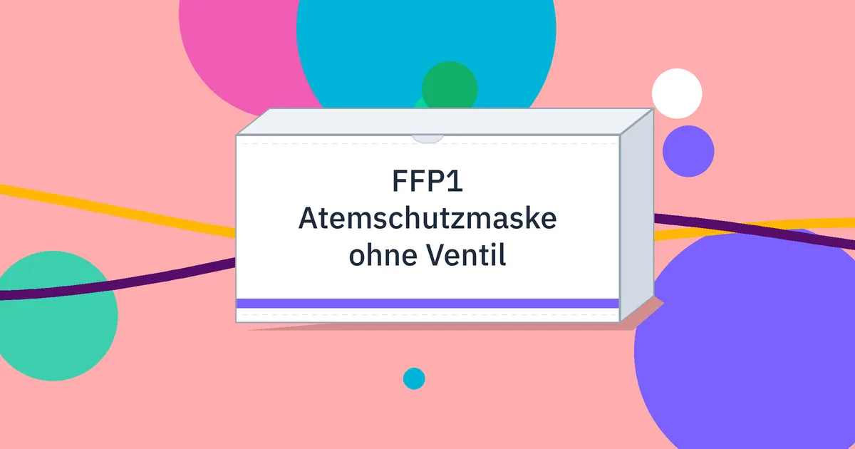 Symbolbild: Packung mit der Aufschrift FFP1 Atemschutzmaske ohne Ventil (PZN 05866224) – Verfügbarkeit und Bezug in Apotheken in Frankfurt am Main