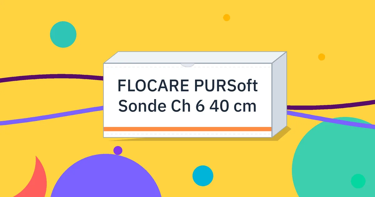 Symbolbild: Packung mit der Aufschrift FLOCARE PURSoft Sonde Ch 6 40 cm (PZN 16045281) – Verfügbarkeit und Bezug in Apotheken in Frankfurt am Main