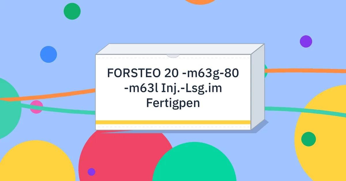 Symbolbild: Packung mit der Aufschrift FORSTEO 20 -m63g-80 -m63l Inj.-Lsg.im Fertigpen (PZN 16660460) – Verfügbarkeit und Bezug in Apotheken in Frankfurt am Main