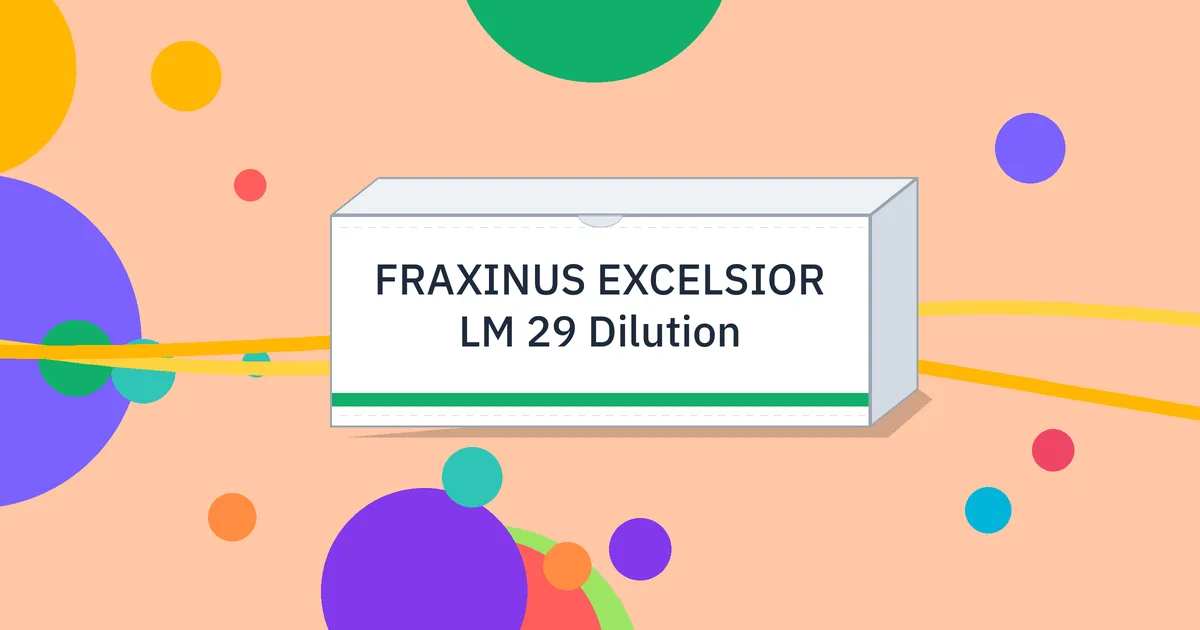 Symbolbild: Packung mit der Aufschrift FRAXINUS EXCELSIOR LM 29 Dilution (PZN 13492217) – Verfügbarkeit und Bezug in Apotheken in Frankfurt am Main