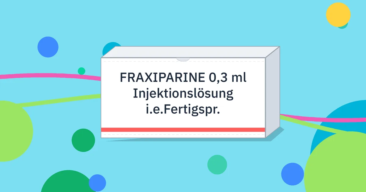 Symbolbild: Packung mit der Aufschrift FRAXIPARINE 0,3 ml Injektionslösung i.e.Fertigspr. (PZN 17185920) – Verfügbarkeit und Bezug in Apotheken in Frankfurt am Main