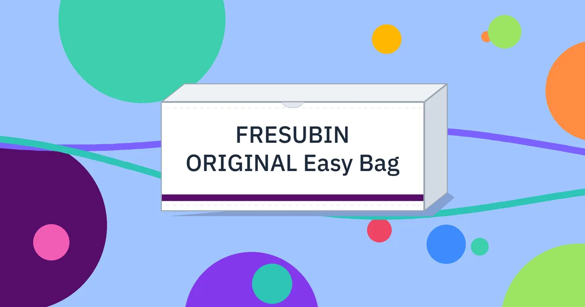 Symbolbild: Packung mit der Aufschrift FRESUBIN ORIGINAL Easy Bag (PZN 01404202) – Verfügbarkeit und Bezug in Apotheken in Frankfurt am Main