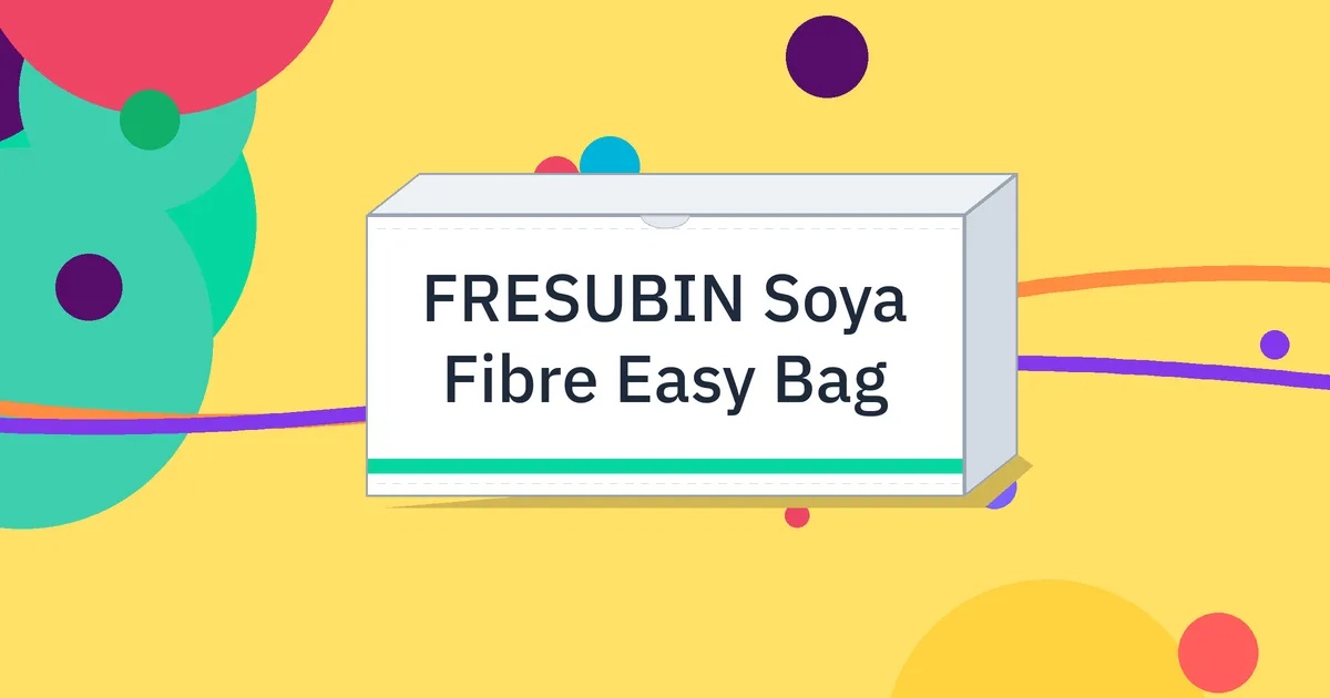 Symbolbild: Packung mit der Aufschrift FRESUBIN Soya Fibre Easy Bag (PZN 01027047) – Verfügbarkeit und Bezug in Apotheken in Frankfurt am Main