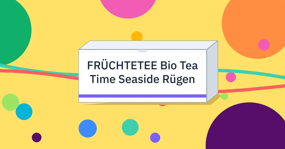 Symbolbild: Packung mit der Aufschrift FRÜCHTETEE Bio Tea Time Seaside Rügen (PZN 15637648) – Verfügbarkeit und Bezug in Apotheken in Frankfurt am Main