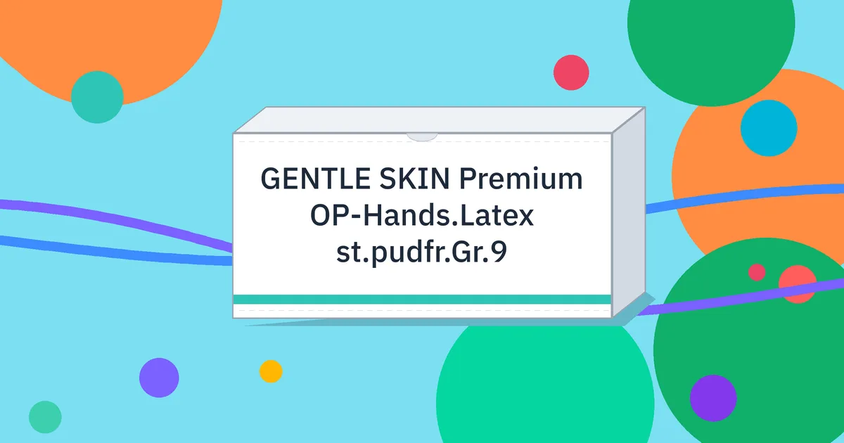 Symbolbild: Packung mit der Aufschrift GENTLE SKIN Premium OP-Hands.Latex st.pudfr.Gr.9 (PZN 02244433) – Verfügbarkeit und Bezug in Apotheken in Frankfurt am Main