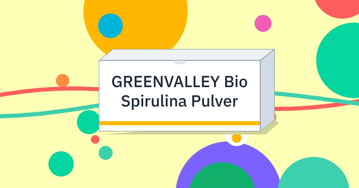 Symbolbild: Packung mit der Aufschrift GREENVALLEY Bio Spirulina Pulver (PZN 01054104) – Verfügbarkeit und Bezug in Apotheken in Frankfurt am Main