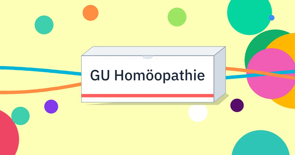 Symbolbild: Packung mit der Aufschrift GU Homöopathie (PZN 11288346) – Verfügbarkeit und Bezug in Apotheken in Frankfurt am Main