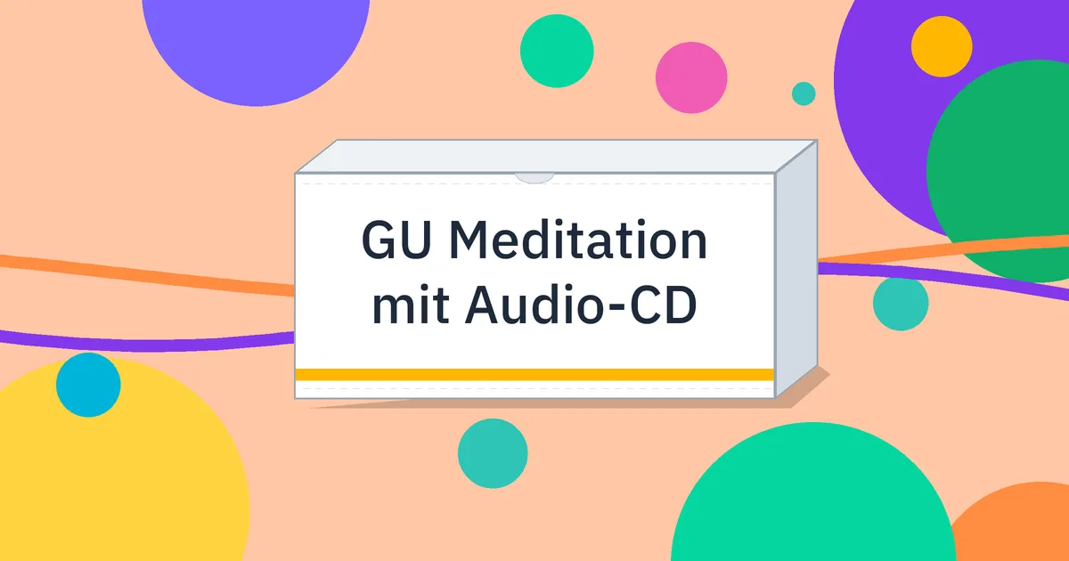 Symbolbild: Packung mit der Aufschrift GU Meditation mit Audio-CD (PZN 11091939) – Verfügbarkeit und Bezug in Apotheken in Frankfurt am Main