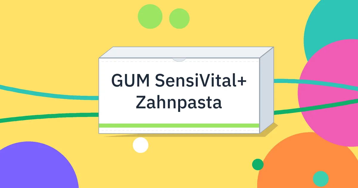 Symbolbild: Packung mit der Aufschrift GUM SensiVital+ Zahnpasta (PZN 14041043) – Verfügbarkeit und Bezug in Apotheken in Frankfurt am Main