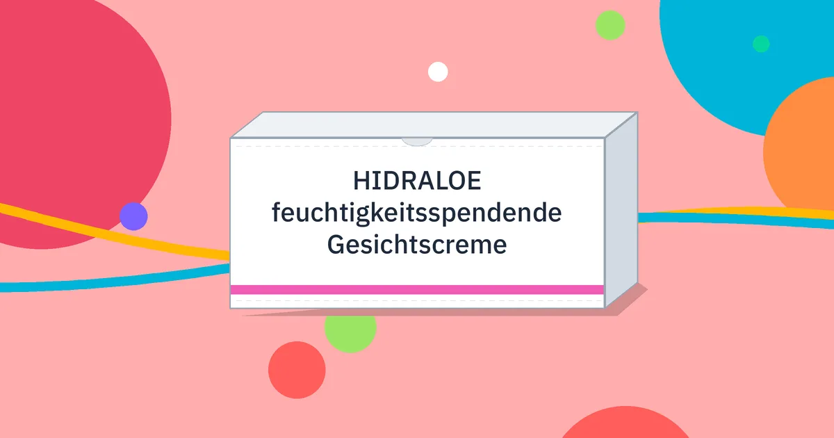 Symbolbild: Packung mit der Aufschrift HIDRALOE feuchtigkeitsspendende Gesichtscreme (PZN 18098896) – Verfügbarkeit und Bezug in Apotheken in Frankfurt am Main