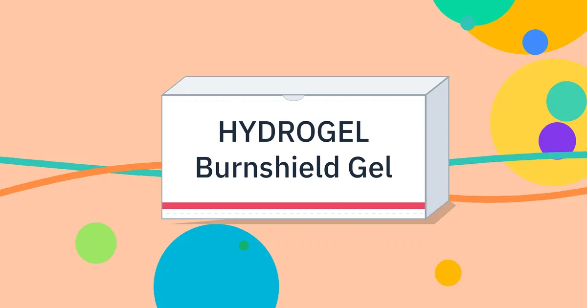 Symbolbild: Packung mit der Aufschrift HYDROGEL Burnshield Gel (PZN 14372900) – Verfügbarkeit und Bezug in Apotheken in Frankfurt am Main