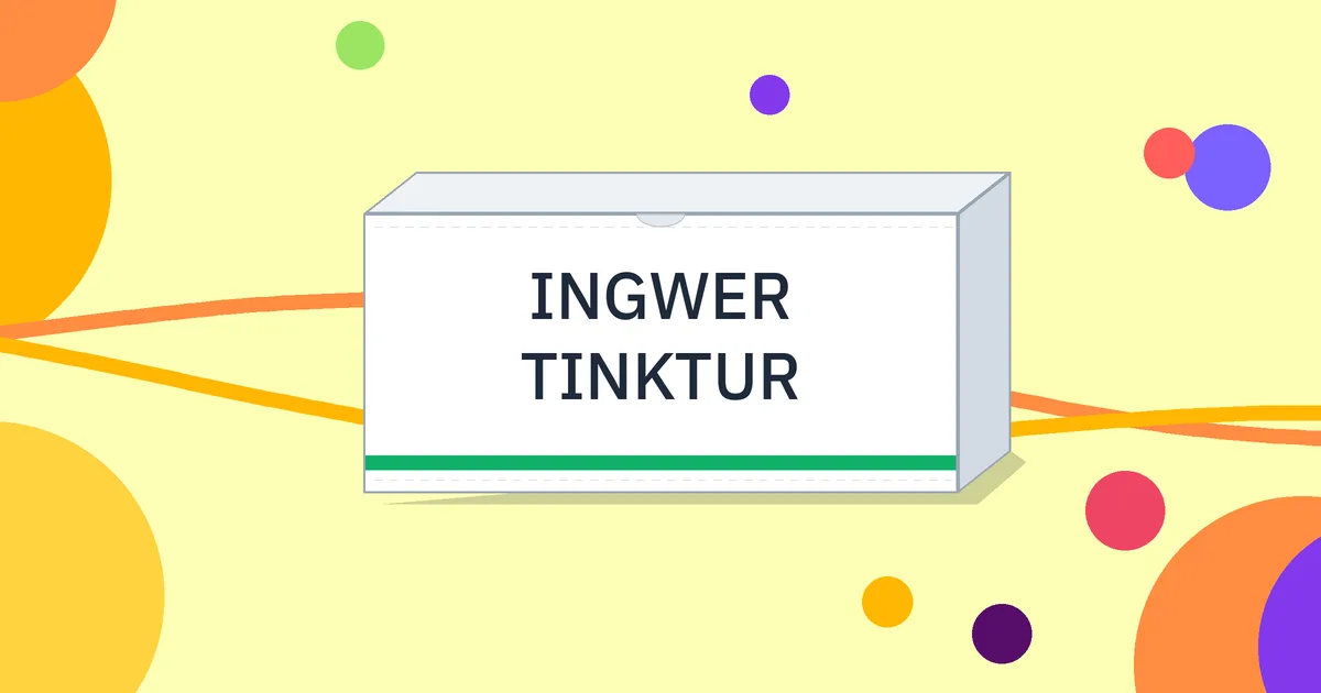 Symbolbild: Packung mit der Aufschrift INGWER TINKTUR (PZN 18880160) – Verfügbarkeit und Bezug in Apotheken in Frankfurt am Main