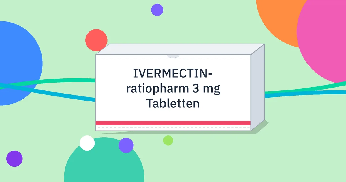 Symbolbild: Packung mit der Aufschrift IVERMECTIN-ratiopharm 3 mg Tabletten (PZN 18458455) – Verfügbarkeit und Bezug in Apotheken in Frankfurt am Main