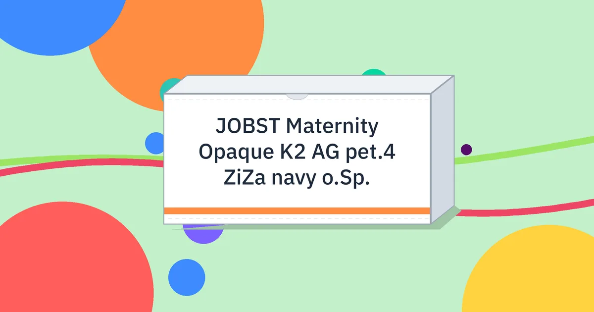 Symbolbild: Packung mit der Aufschrift JOBST Maternity Opaque K2 AG pet.4 ZiZa navy o.Sp. (PZN 15860754) – Verfügbarkeit und Bezug in Apotheken in Frankfurt am Main