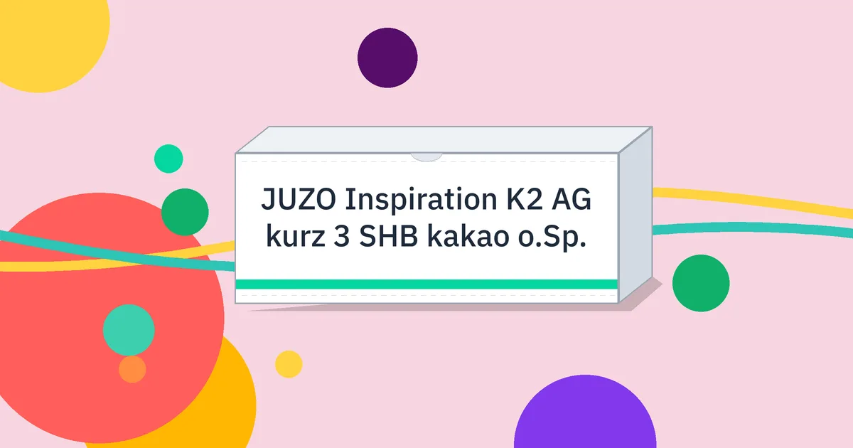 Symbolbild: Packung mit der Aufschrift JUZO Inspiration K2 AG kurz 3 SHB kakao o.Sp. (PZN 14921583) – Verfügbarkeit und Bezug in Apotheken in Frankfurt am Main