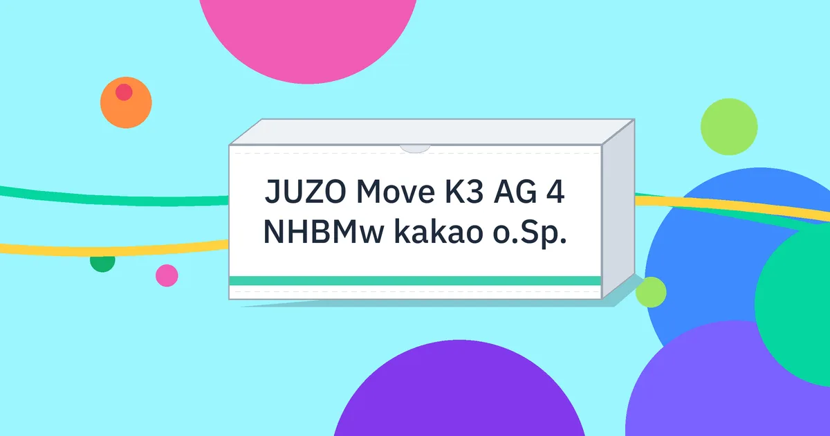Symbolbild: Packung mit der Aufschrift JUZO Move K3 AG 4 NHBMw kakao o.Sp. (PZN 18588933) – Verfügbarkeit und Bezug in Apotheken in Frankfurt am Main