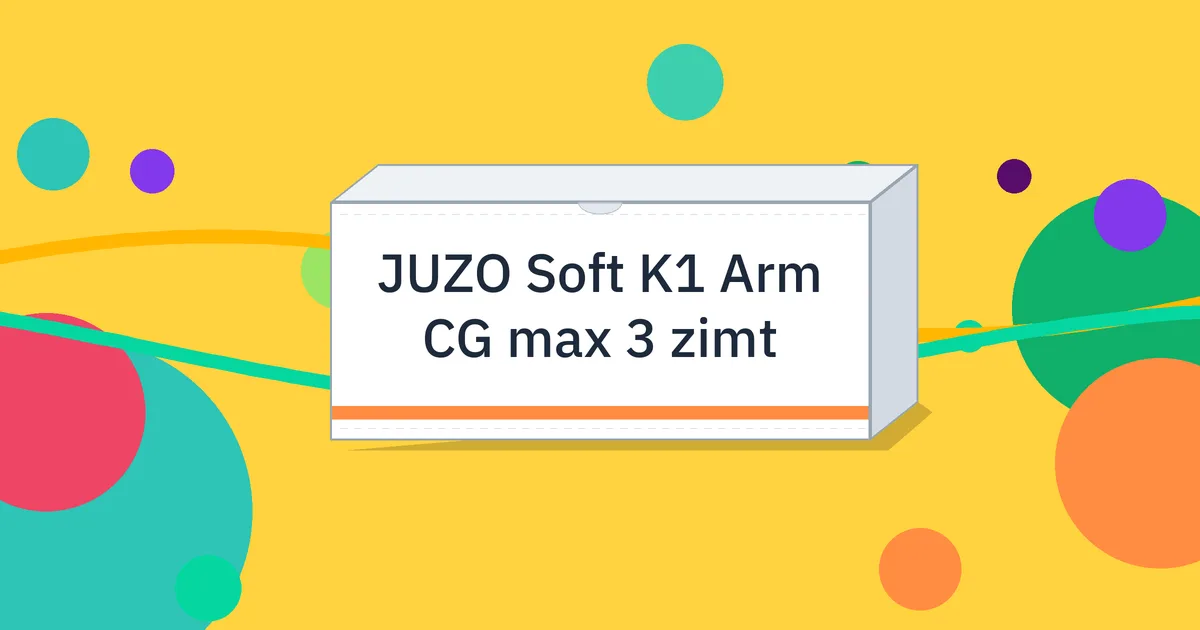 Symbolbild: Packung mit der Aufschrift JUZO Soft K1 Arm CG max 3 zimt (PZN 15510161) – Verfügbarkeit und Bezug in Apotheken in Frankfurt am Main