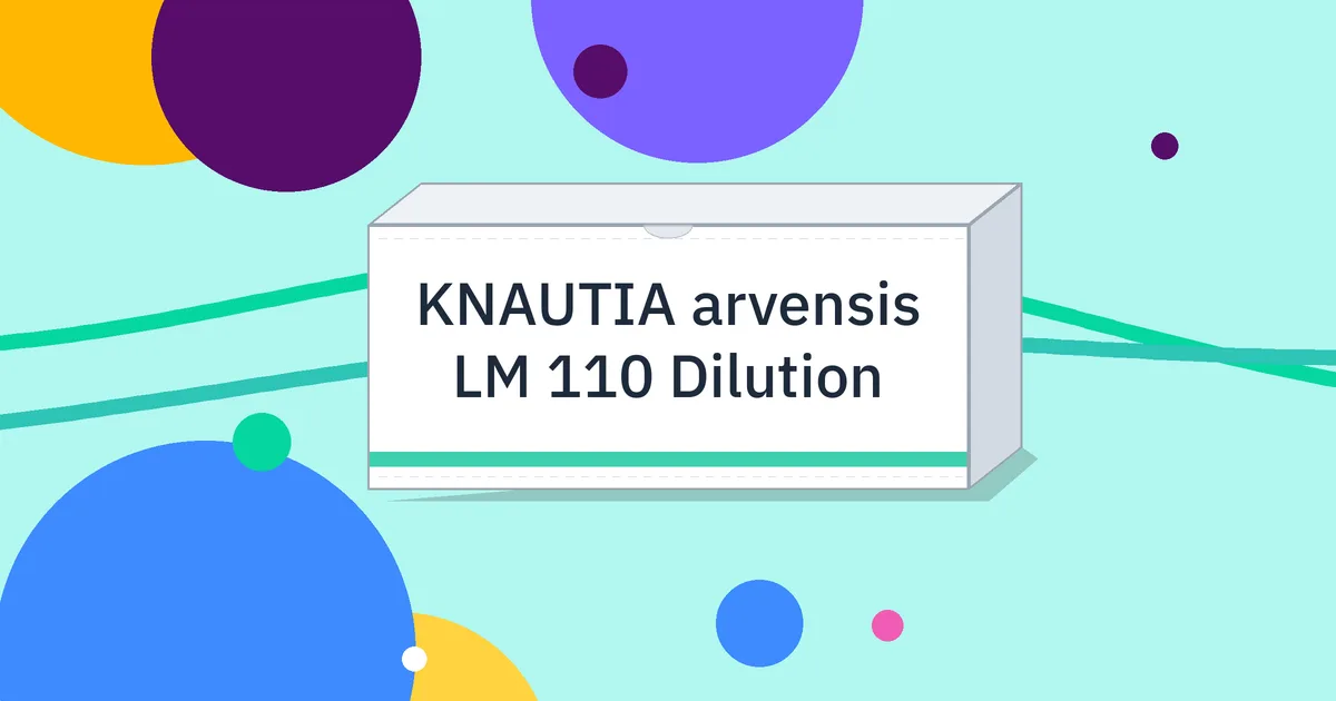 Symbolbild: Packung mit der Aufschrift KNAUTIA arvensis LM 110 Dilution (PZN 13519270) – Verfügbarkeit und Bezug in Apotheken in Frankfurt am Main