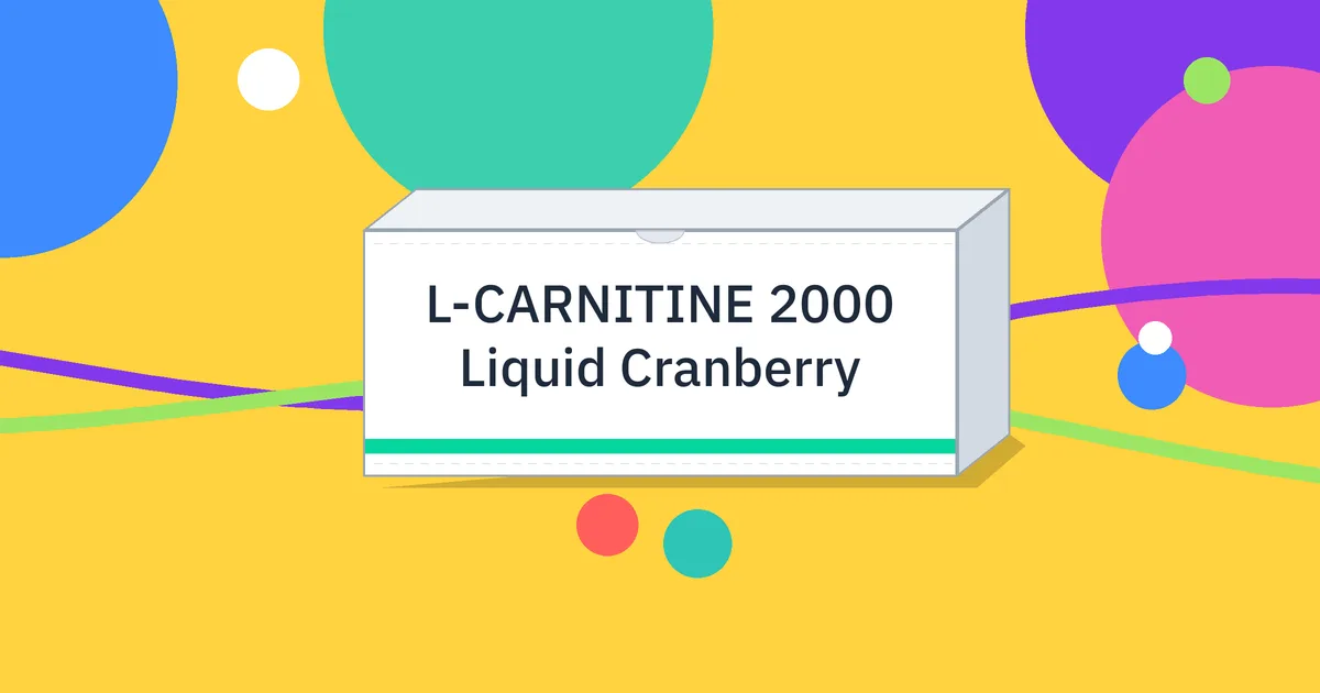 Symbolbild: Packung mit der Aufschrift L-CARNITINE 2000 Liquid Cranberry (PZN 11532065) – Verfügbarkeit und Bezug in Apotheken in Frankfurt am Main