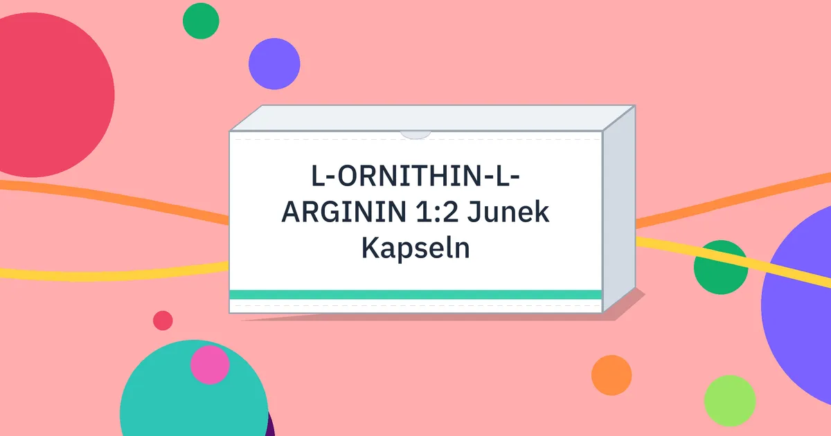 Symbolbild: Packung mit der Aufschrift L-ORNITHIN-L-ARGININ 1:2 Junek Kapseln (PZN 00984120) – Verfügbarkeit und Bezug in Apotheken in Frankfurt am Main