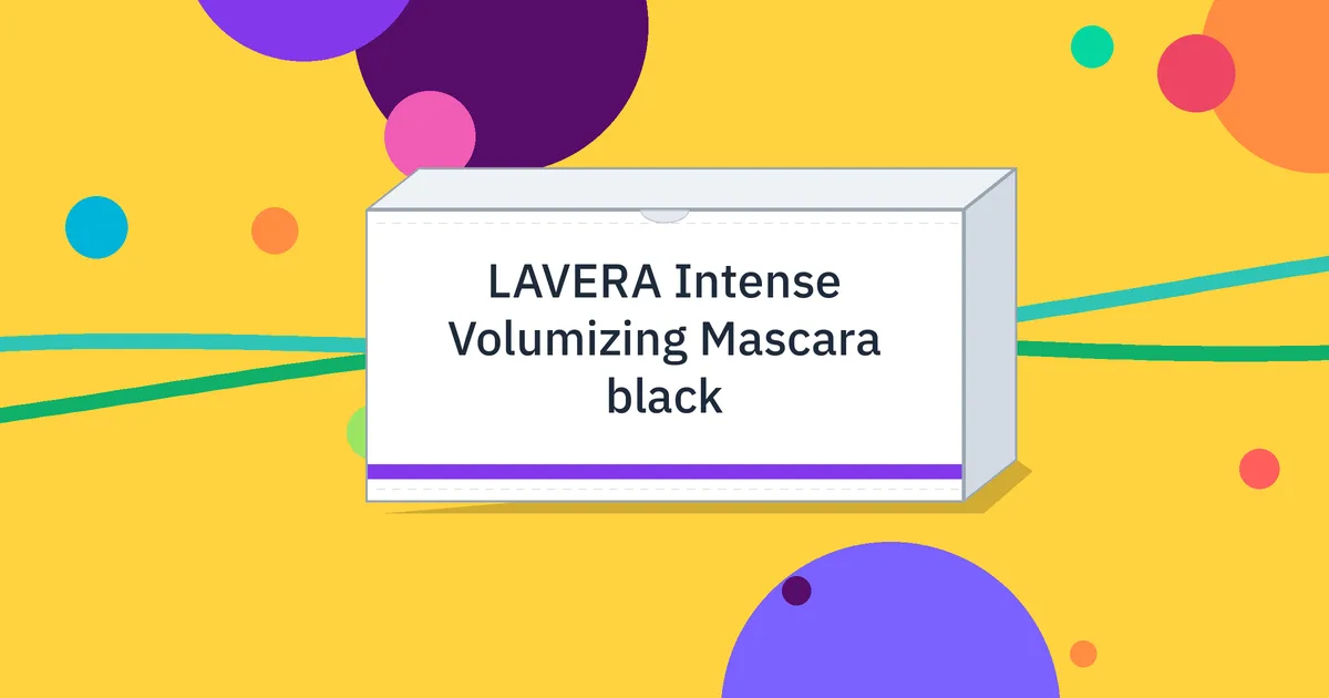 Symbolbild: Packung mit der Aufschrift LAVERA Intense Volumizing Mascara black (PZN 16929212) – Verfügbarkeit und Bezug in Apotheken in Frankfurt am Main