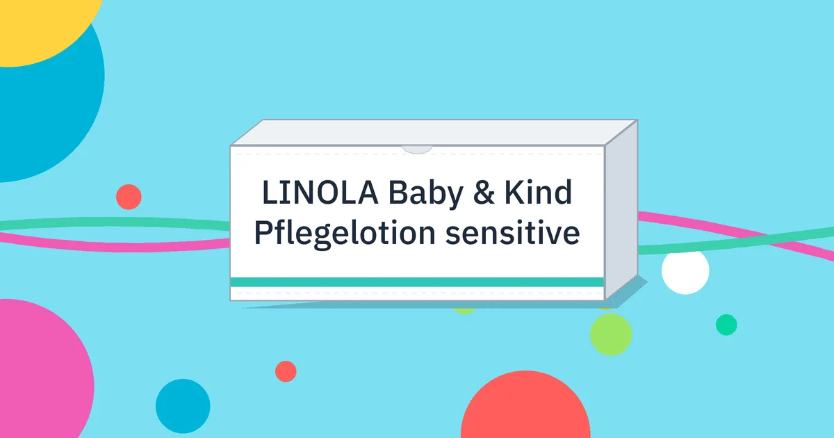 Symbolbild: Packung mit der Aufschrift LINOLA Baby & Kind Pflegelotion sensitive (PZN 18828886) – Verfügbarkeit und Bezug in Apotheken in Frankfurt am Main