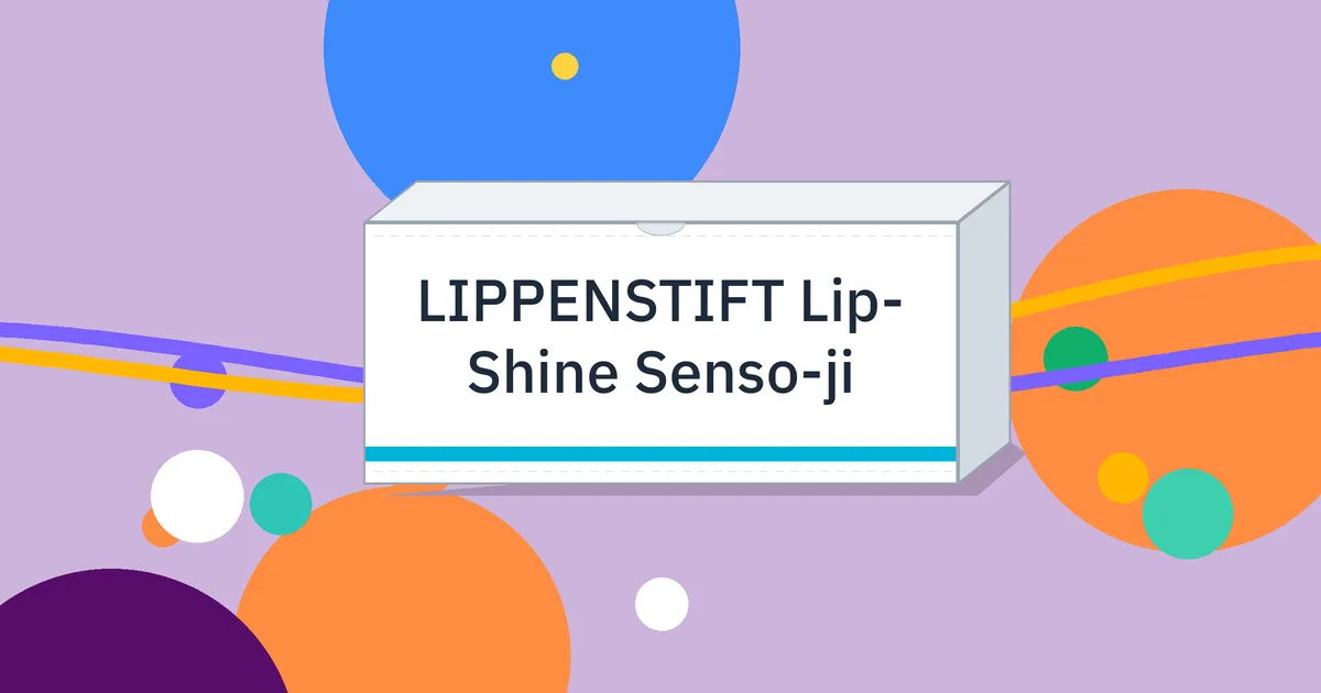 Symbolbild: Packung mit der Aufschrift LIPPENSTIFT Lip-Shine Senso-ji (PZN 19169173) – Verfügbarkeit und Bezug in Apotheken in Frankfurt am Main