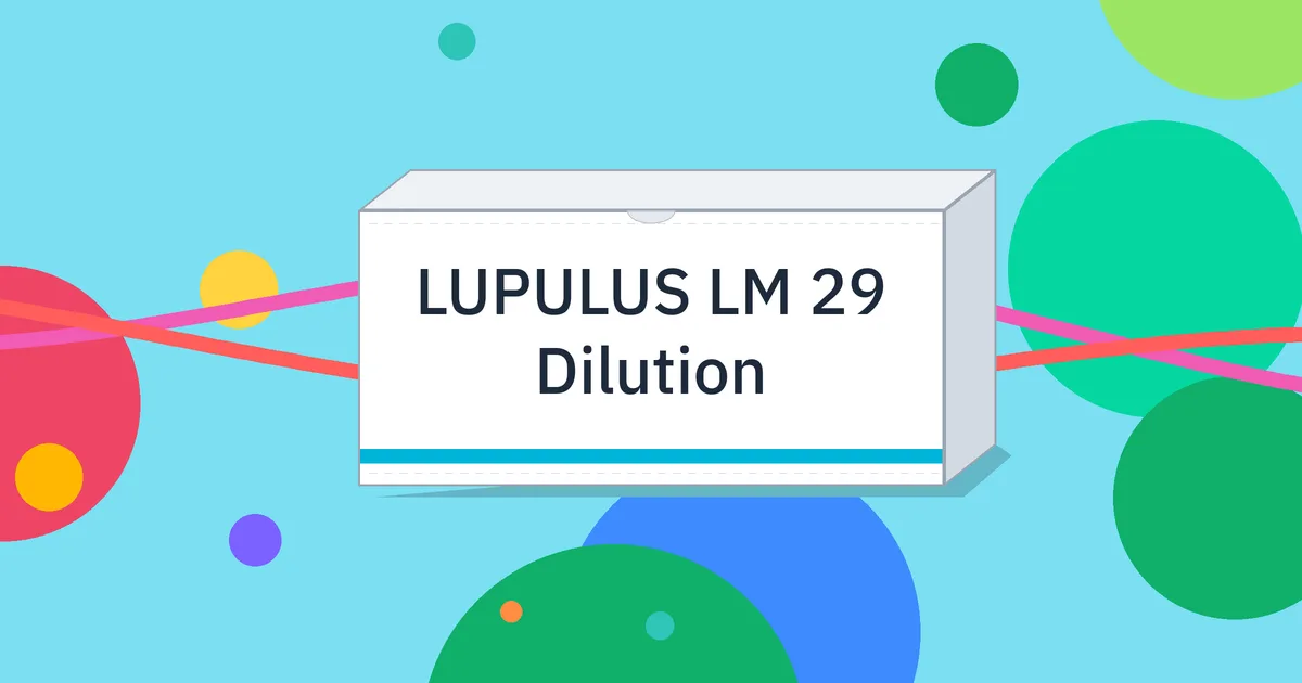 Symbolbild: Packung mit der Aufschrift LUPULUS LM 29 Dilution (PZN 12934558) – Verfügbarkeit und Bezug in Apotheken in Frankfurt am Main