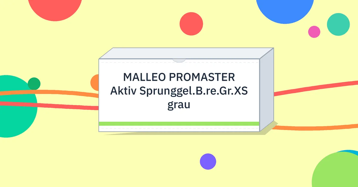 Symbolbild: Packung mit der Aufschrift MALLEO PROMASTER Aktiv Sprunggel.B.re.Gr.XS grau (PZN 10927206) – Verfügbarkeit und Bezug in Apotheken in Frankfurt am Main