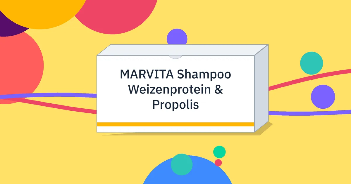 Symbolbild: Packung mit der Aufschrift MARVITA Shampoo Weizenprotein & Propolis (PZN 11331668) – Verfügbarkeit und Bezug in Apotheken in Frankfurt am Main