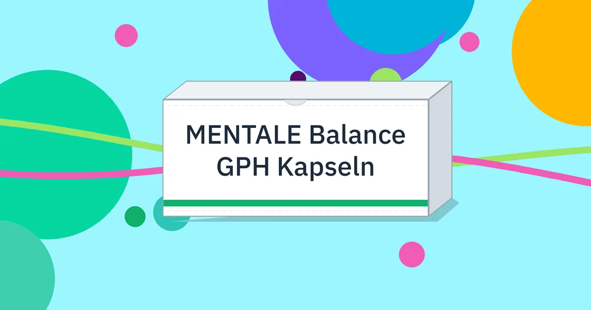 Symbolbild: Packung mit der Aufschrift MENTALE Balance GPH Kapseln (PZN 17824320) – Verfügbarkeit und Bezug in Apotheken in Frankfurt am Main