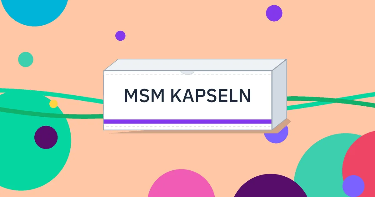 Symbolbild: Packung mit der Aufschrift MSM KAPSELN (PZN 13969211) – Verfügbarkeit und Bezug in Apotheken in Frankfurt am Main
