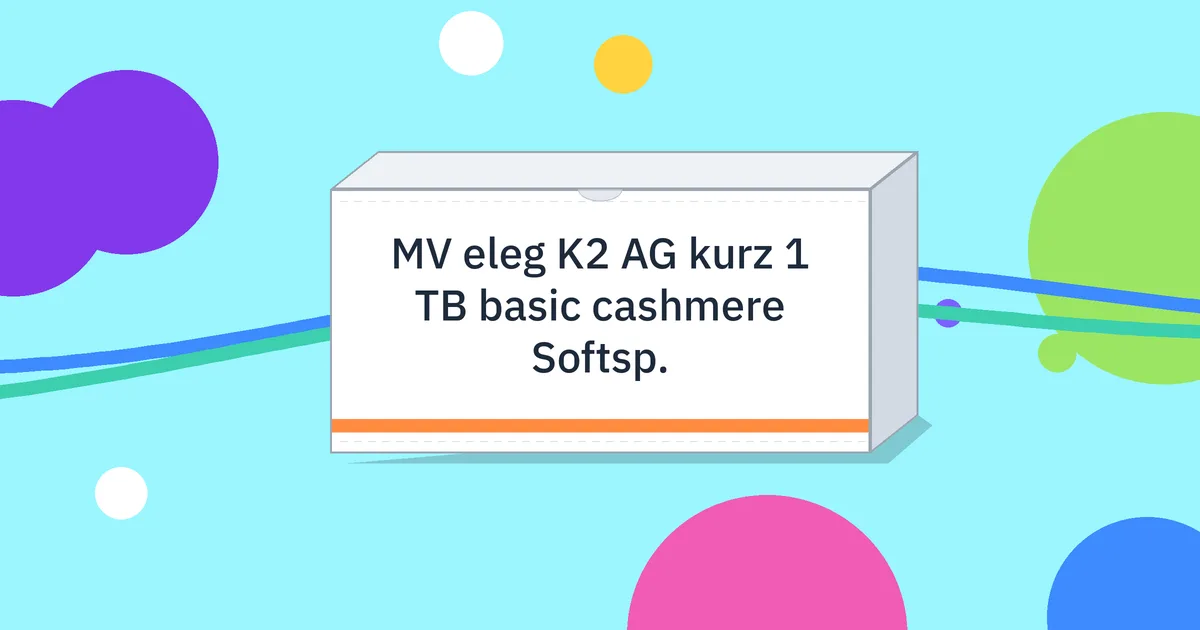 Symbolbild: Packung mit der Aufschrift MV eleg K2 AG kurz 1 TB basic cashmere Softsp. (PZN 14676793) – Verfügbarkeit und Bezug in Apotheken in Frankfurt am Main