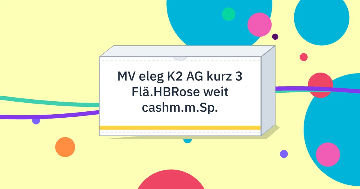 Symbolbild: Packung mit der Aufschrift MV eleg K2 AG kurz 3 Flä.HBRose weit cashm.m.Sp. (PZN 15705611) – Verfügbarkeit und Bezug in Apotheken in Frankfurt am Main