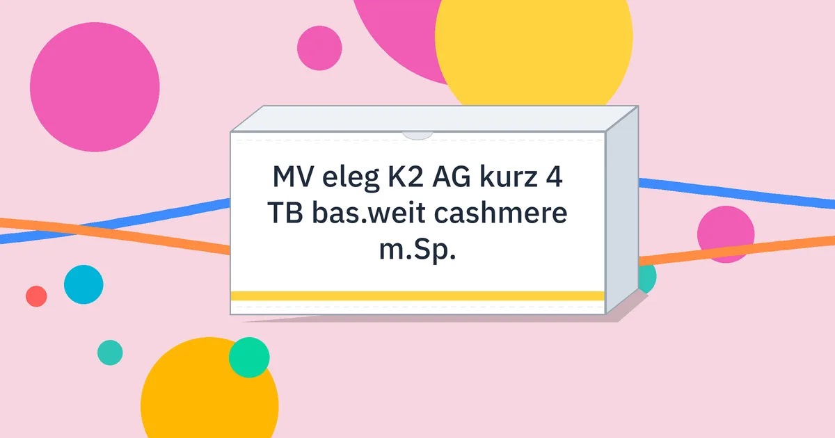 Symbolbild: Packung mit der Aufschrift MV eleg K2 AG kurz 4 TB bas.weit cashmere m.Sp. (PZN 14676184) – Verfügbarkeit und Bezug in Apotheken in Frankfurt am Main