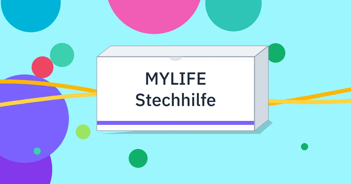 Symbolbild: Packung mit der Aufschrift MYLIFE Stechhilfe (PZN 12355599) – Verfügbarkeit und Bezug in Apotheken in Frankfurt am Main