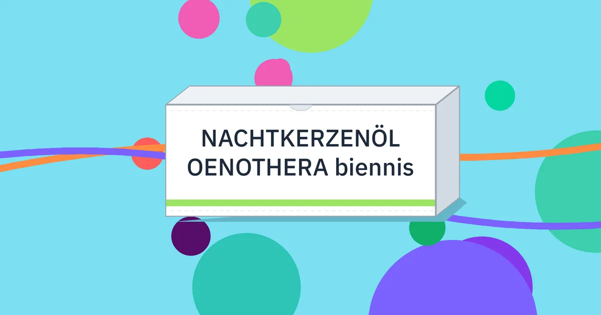 Symbolbild: Packung mit der Aufschrift NACHTKERZENÖL OENOTHERA biennis (PZN 08707437) – Verfügbarkeit und Bezug in Apotheken in Frankfurt am Main
