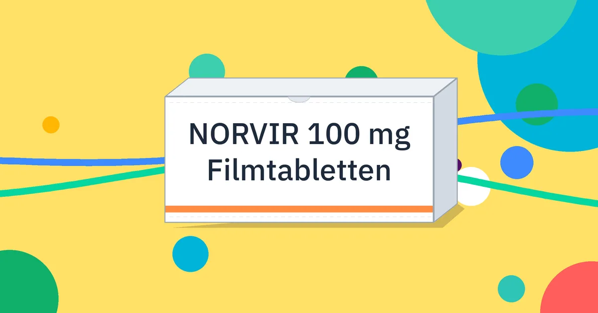 Symbolbild: Packung mit der Aufschrift NORVIR 100 mg Filmtabletten (PZN 07537140) – Verfügbarkeit und Bezug in Apotheken in Frankfurt am Main