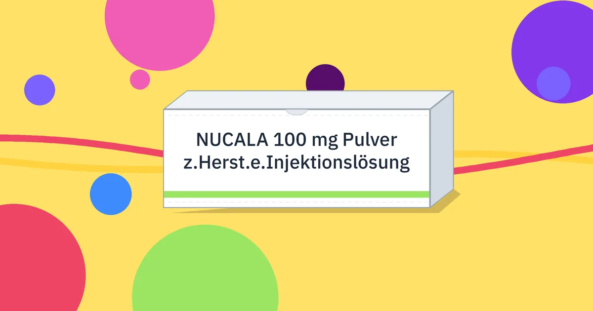 Symbolbild: Packung mit der Aufschrift NUCALA 100 mg Pulver z.Herst.e.Injektionslösung (PZN 14227581) – Verfügbarkeit und Bezug in Apotheken in Frankfurt am Main