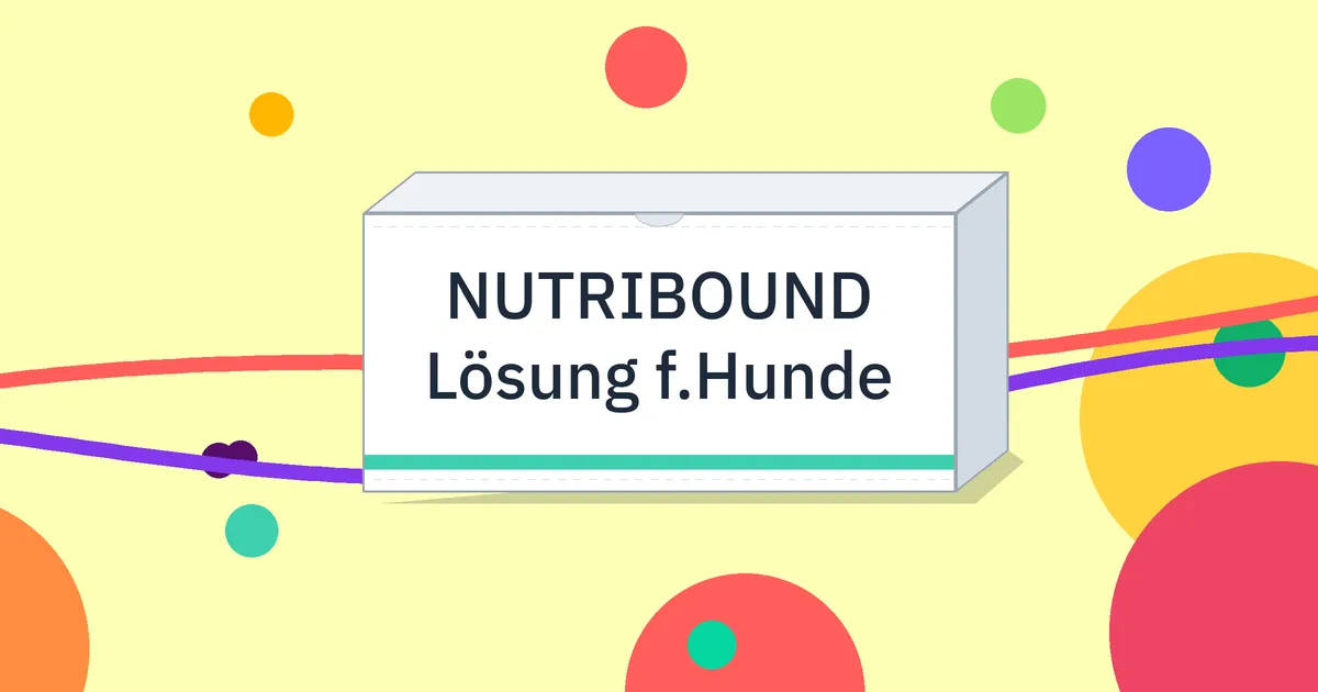 Symbolbild: Packung mit der Aufschrift NUTRIBOUND Lösung f.Hunde (PZN 11584808) – Verfügbarkeit und Bezug in Apotheken in Frankfurt am Main