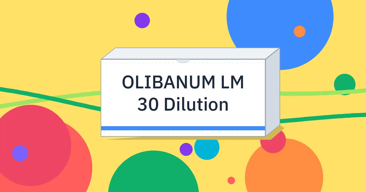 Symbolbild: Packung mit der Aufschrift OLIBANUM LM 30 Dilution (PZN 12971890) – Verfügbarkeit und Bezug in Apotheken in Frankfurt am Main