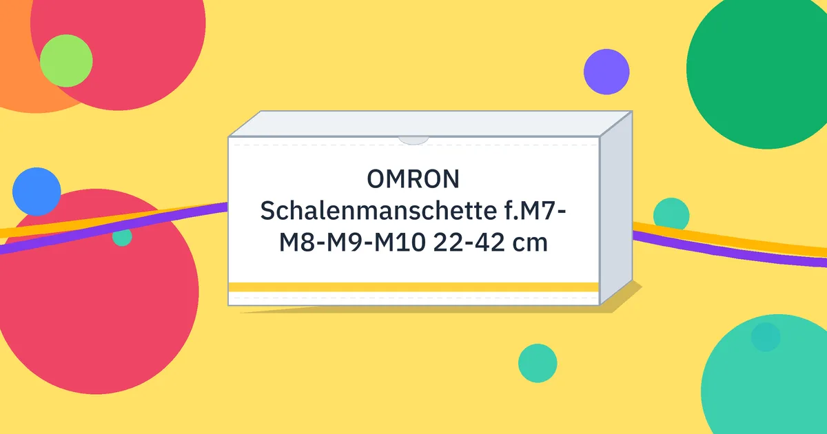 Symbolbild: Packung mit der Aufschrift OMRON Schalenmanschette f.M7-M8-M9-M10 22-42 cm (PZN 02886114) – Verfügbarkeit und Bezug in Apotheken in Frankfurt am Main