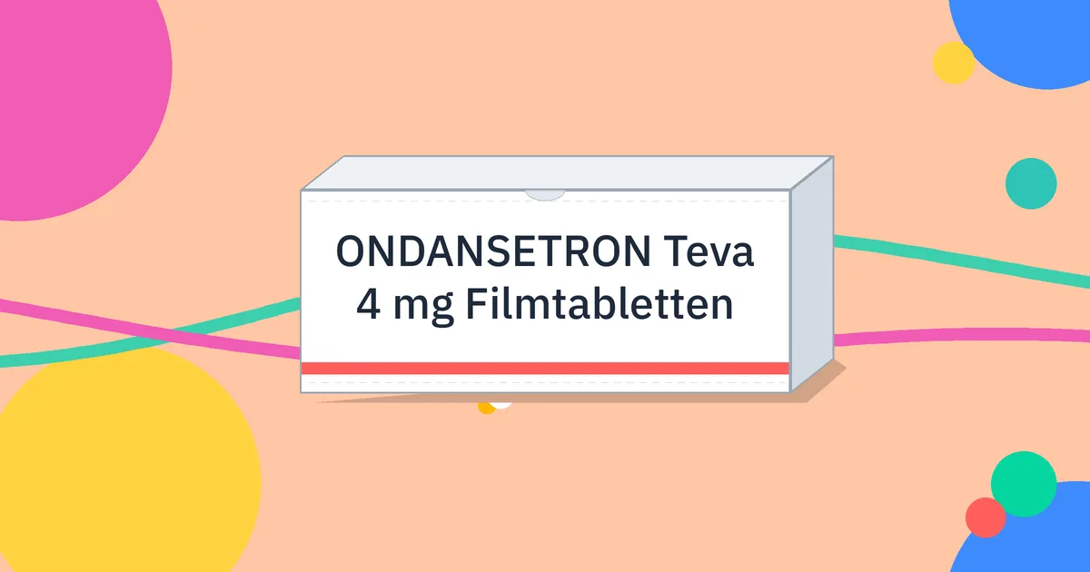 Symbolbild: Packung mit der Aufschrift ONDANSETRON Teva 4 mg Filmtabletten (PZN 19988669) – Verfügbarkeit und Bezug in Apotheken in Frankfurt am Main