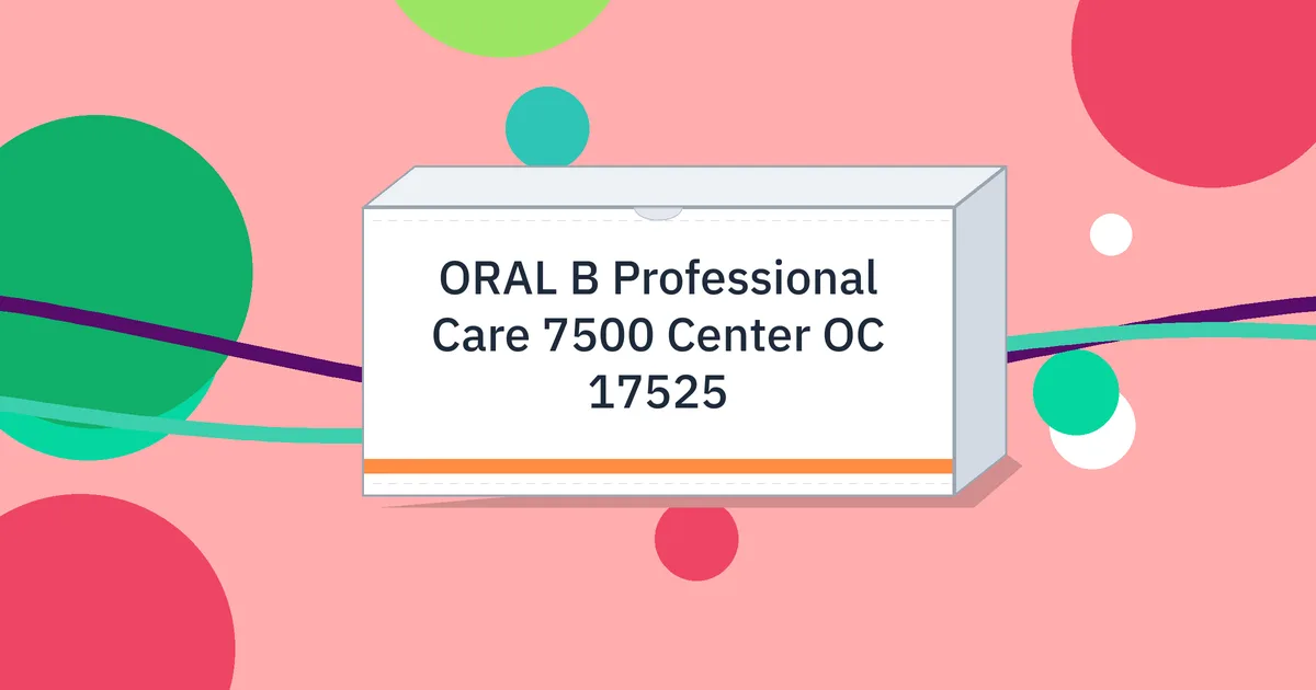 Symbolbild: Packung mit der Aufschrift ORAL B Professional Care 7500 Center OC 17525 (PZN 04127890) – Verfügbarkeit und Bezug in Apotheken in Frankfurt am Main