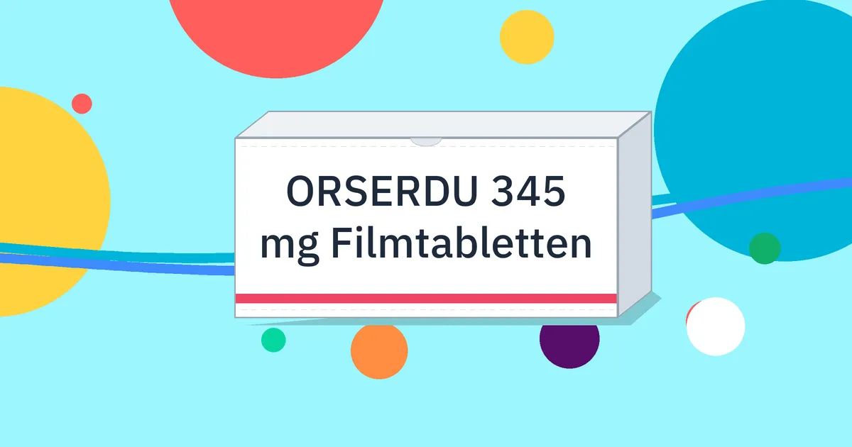 Symbolbild: Packung mit der Aufschrift ORSERDU 345 mg Filmtabletten (PZN 18772157) – Verfügbarkeit und Bezug in Apotheken in Frankfurt am Main
